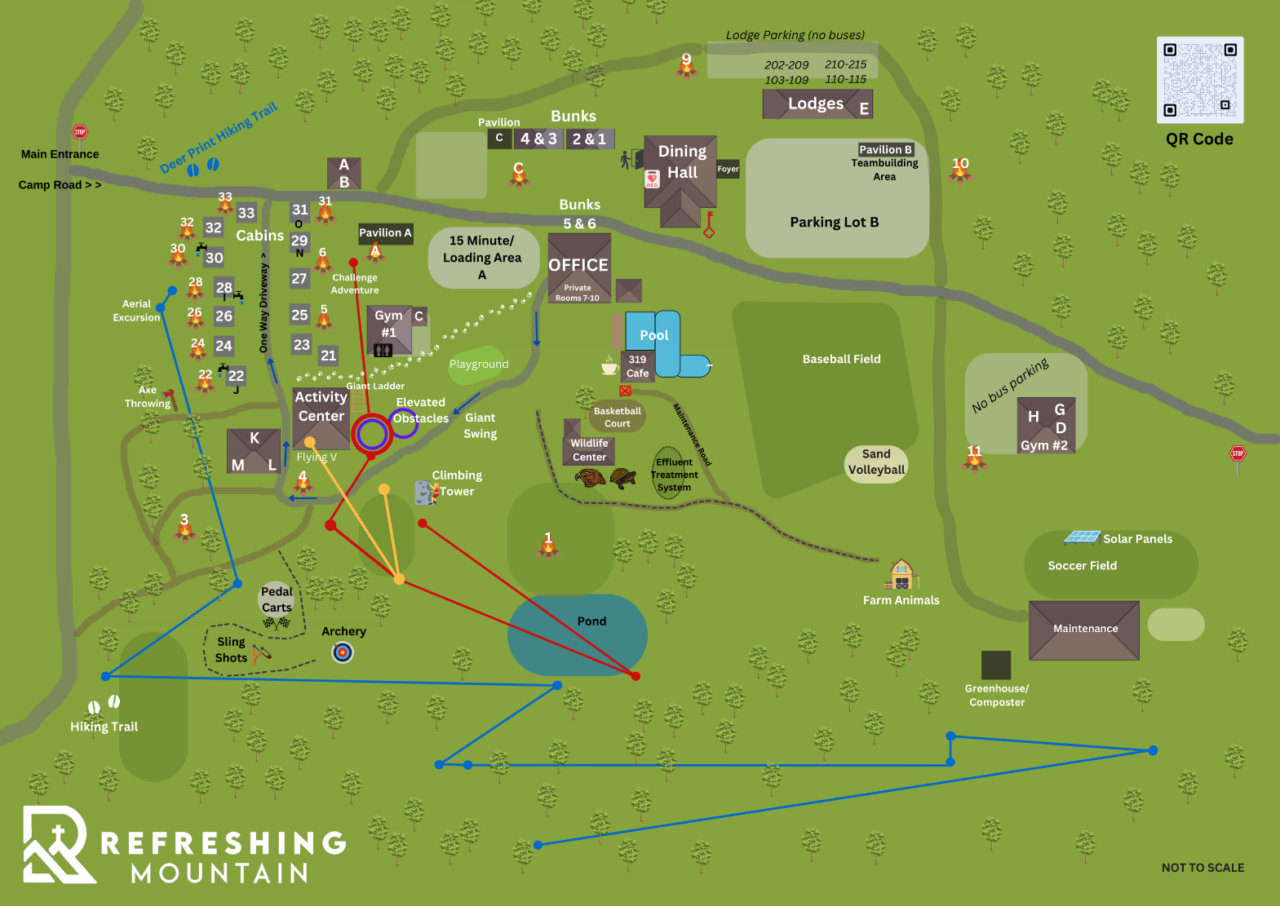 Virtual Tour & Overhead Map | Refreshing Mountain Retreat And Adventure ...