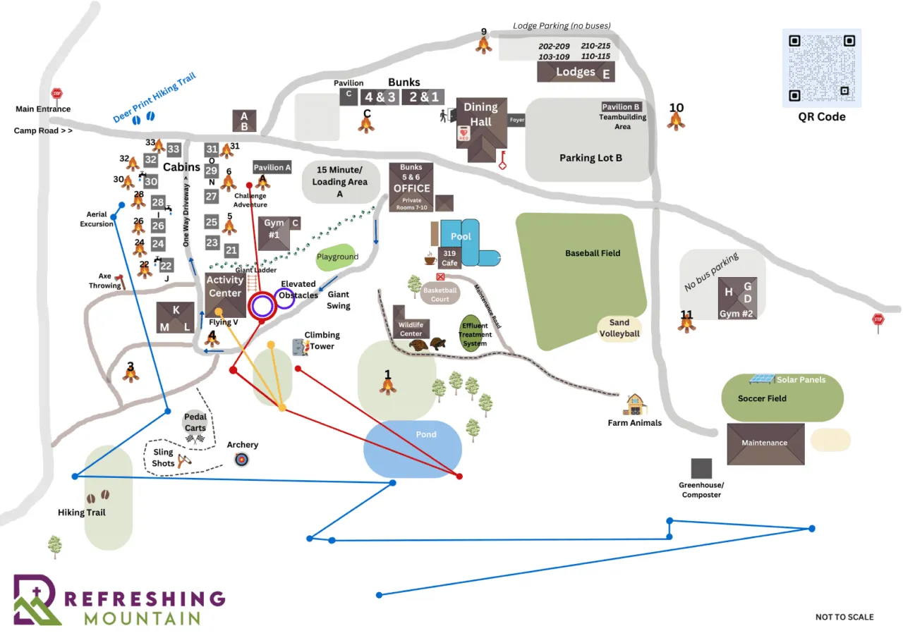 Virtual Tour & Overhead Map | Refreshing Mountain Retreat And Adventure ...